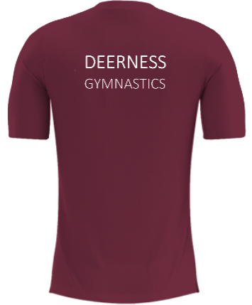 Deerness Gymnastics Maroon Shirt | Home Kit | Deerness Gymnastics ...