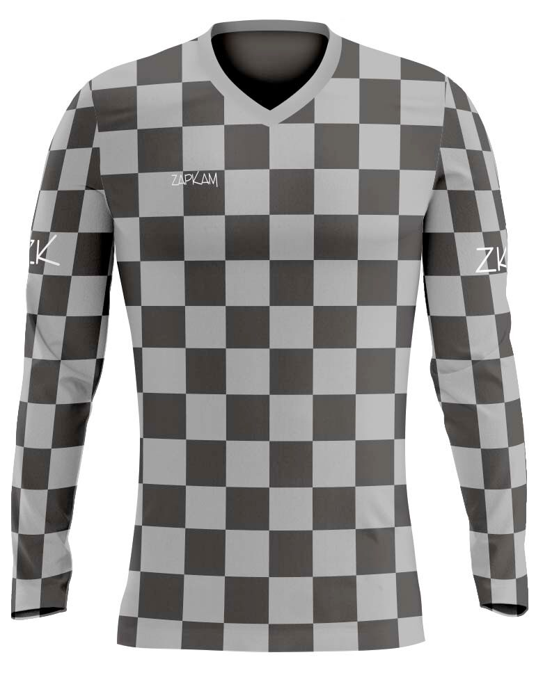 Style 30 Foam Padded Goalkeeper Shirt | Chequered Sublimated Goalkeeper ...